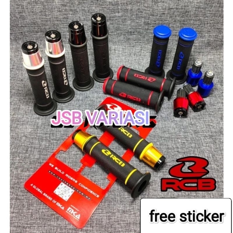 Jual Hand Grip Handgrip RCB Bulu HG55 Hitam - Karet Stang Pegangan RCB ...