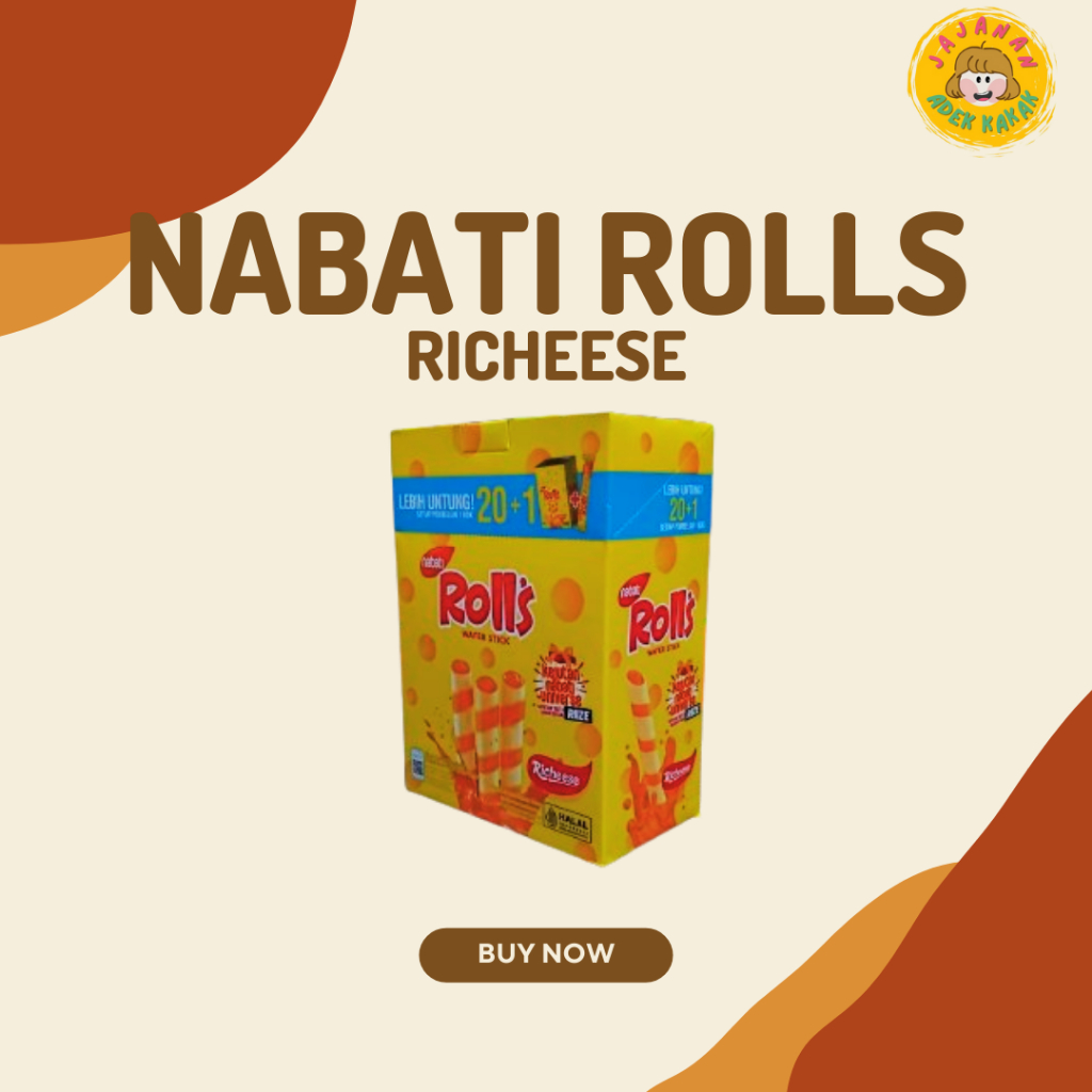 Jual Wafer Stick Nabati Rolls 1 Box Isi 20 Richeese | Richoco | Shopee ...
