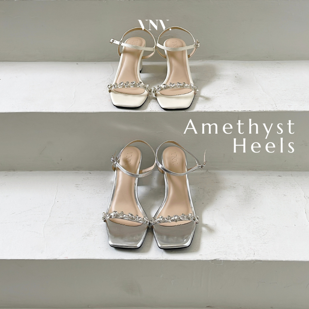 Jual Venivoir Amethyst Block Heels / Wedding Shoes / Heels Kondangan ...