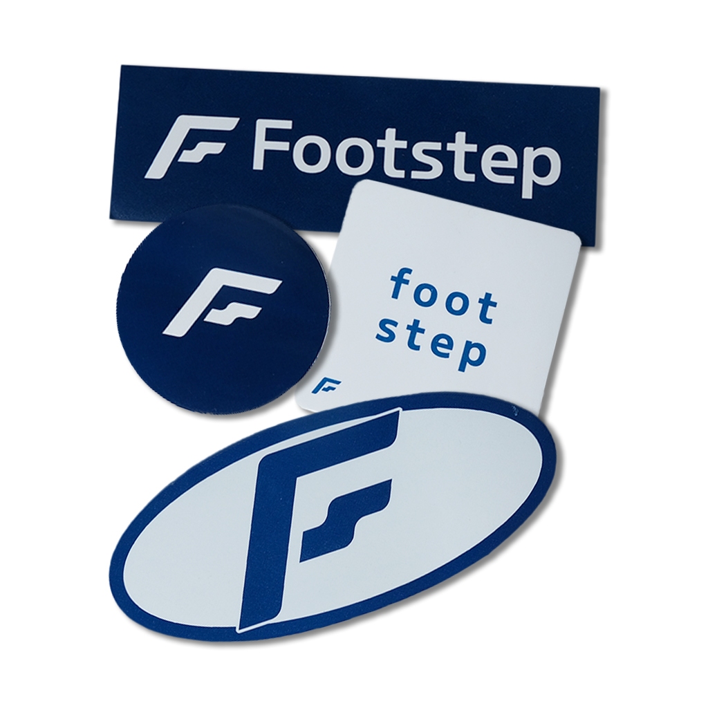 Jual Footstep Footwear Sticker Pack - Stiker logo brand lokal | Shopee ...