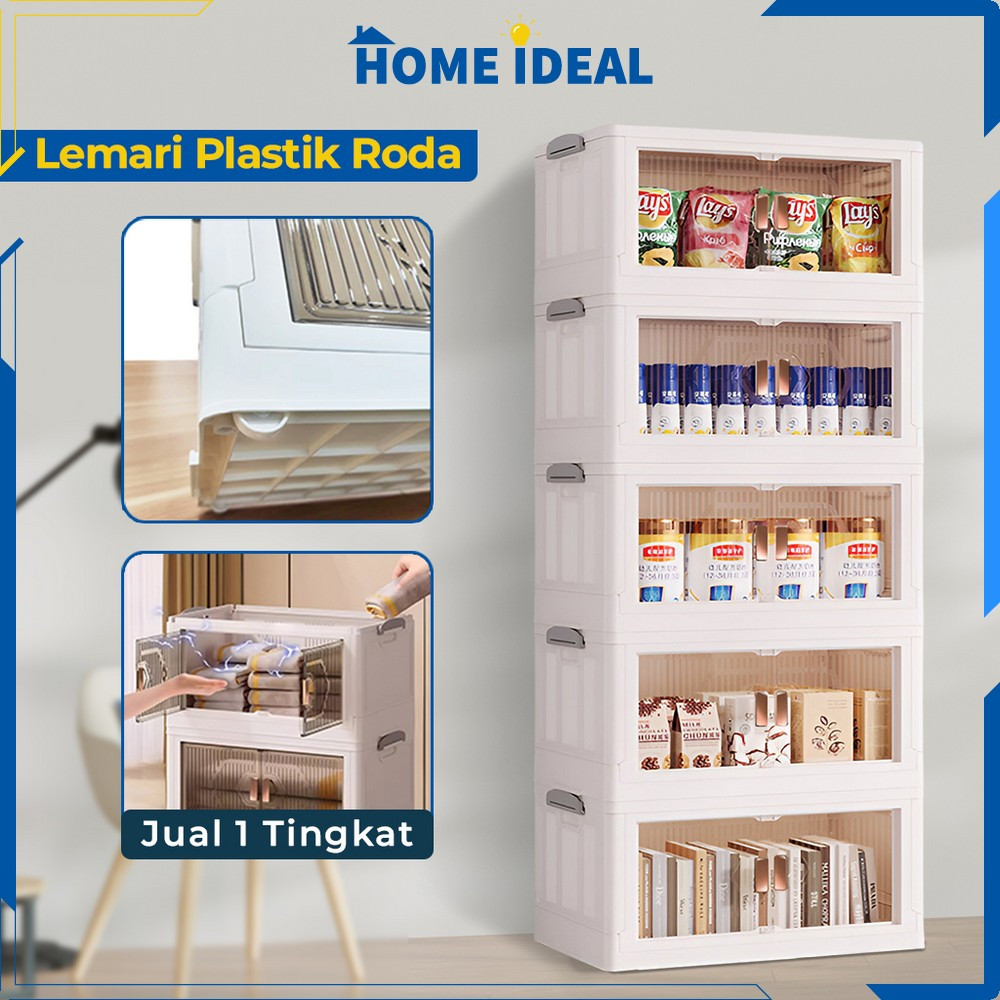 Jual Polibox Kotak Penyimpanan Lipat Lemari Susun Plastik Serbaguna ...