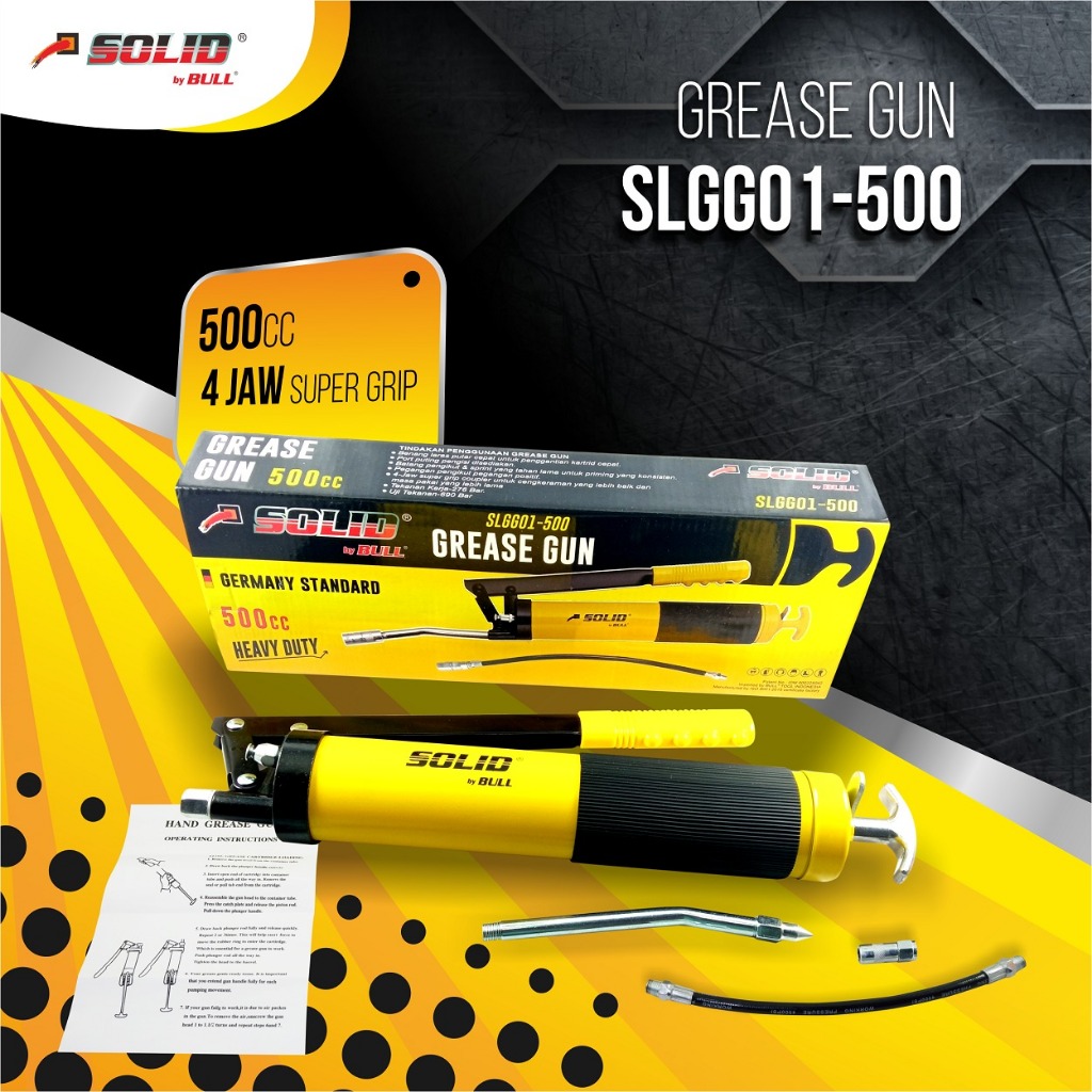 Jual SOLID SLGG01-500 grease gun 500cc kuning (pompa gemuk 500cc ...