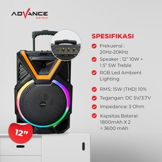 Jual Speaker Bluetooth Advance KS-1221 Aktif Laptop Komputer PC HP Karaoke | Shopee Indonesia