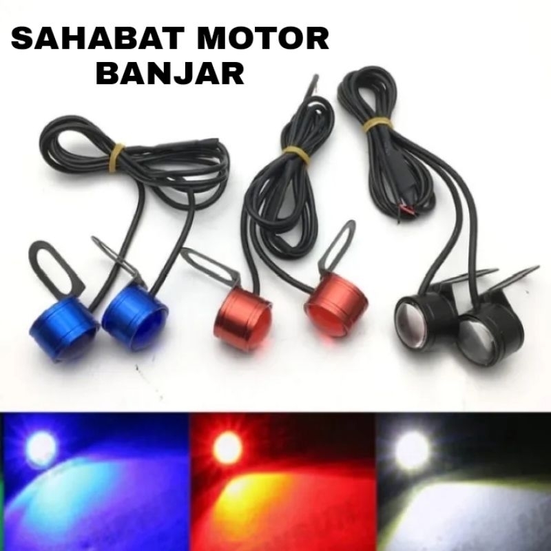 Jual LAMPU MATA ELANG STOBO FLASH STRO BO KEDIP 3 LED DENGAN BREKET ...