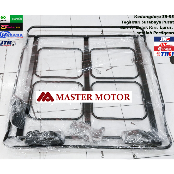 Jual Roof Rack Jack Kaki 6 Large Segala mobil / Crossbar + Roofrack Rak ...