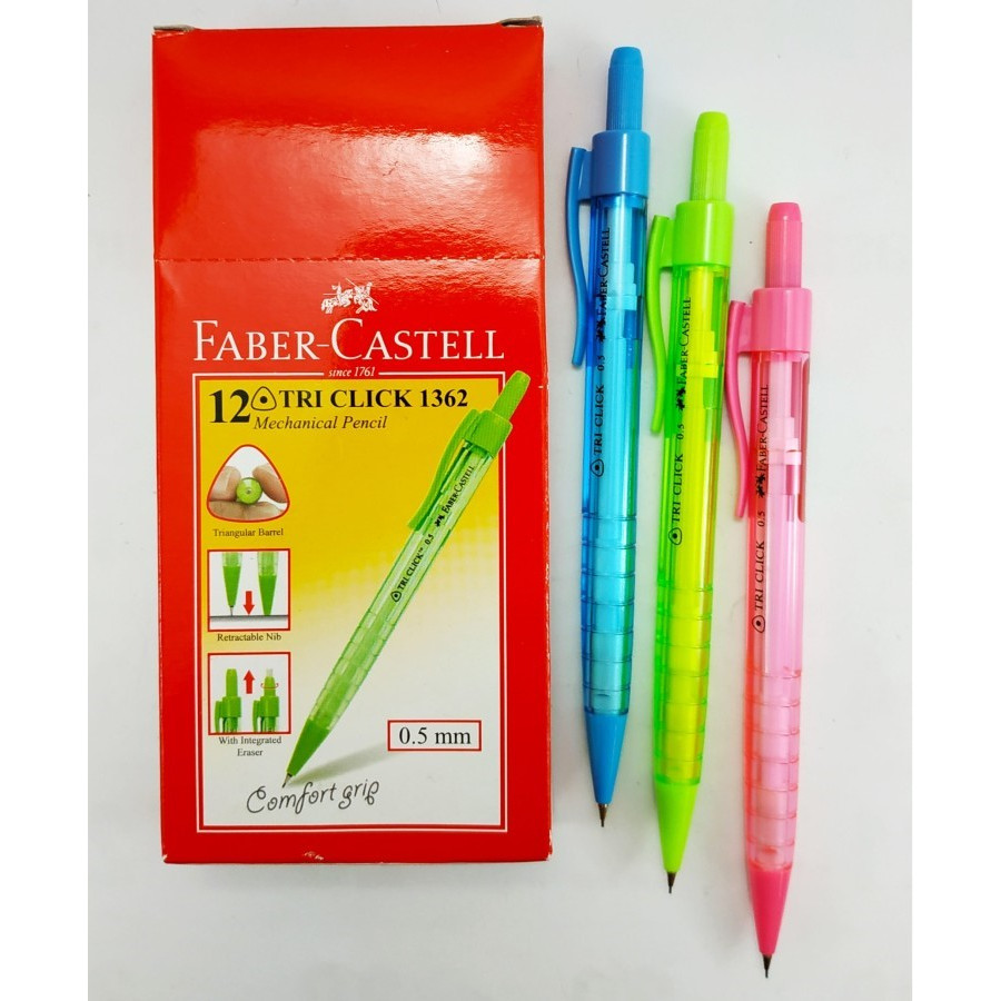 Jual Faber-Castell Mechanical Pencil / Pensil Mekanik Tri Click 0,5mm ...