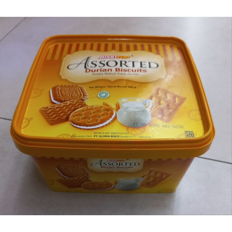 Jual BISKITOP Assorted Durian Biscuits 400g - HK | Shopee Indonesia