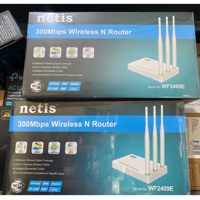 Jual Netis WF2409E 3 Antena 300 Mbps Wireless Router | Shopee Indonesia