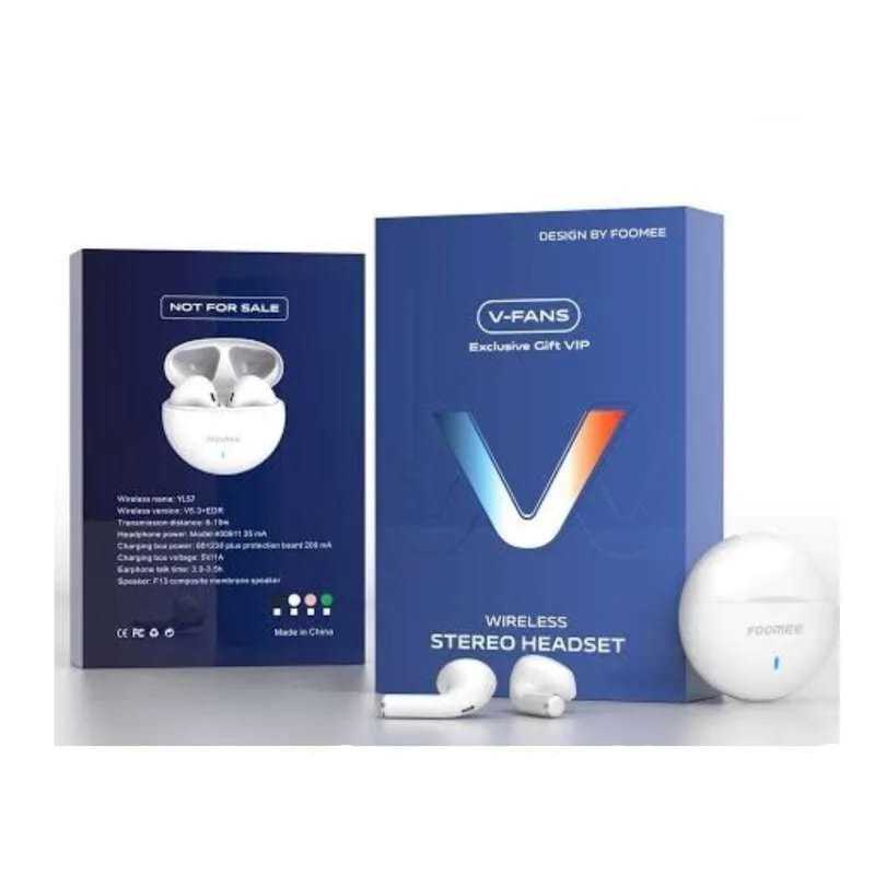 Jual Headset Bluetooth Fomee TWS V-Fans Wireless Stereo Earphone ...