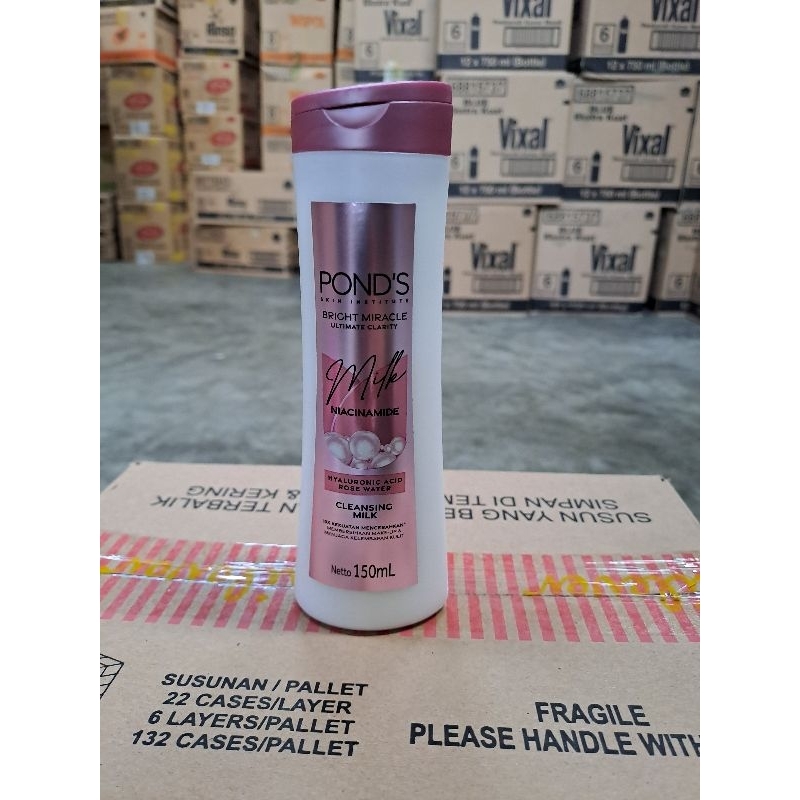 Jual PONDS BRIGHT MIRACLE ULTIMATE CLARITY CLEANSING MILK 150ML ...