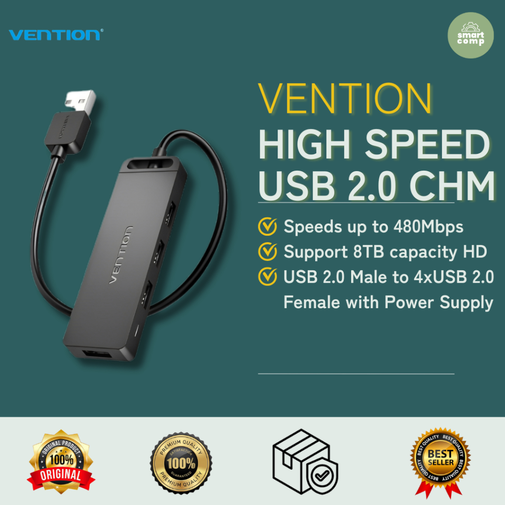 Jual Vention High Speed USB 2.0 Hub for Windows Mac Linux - CHM ...