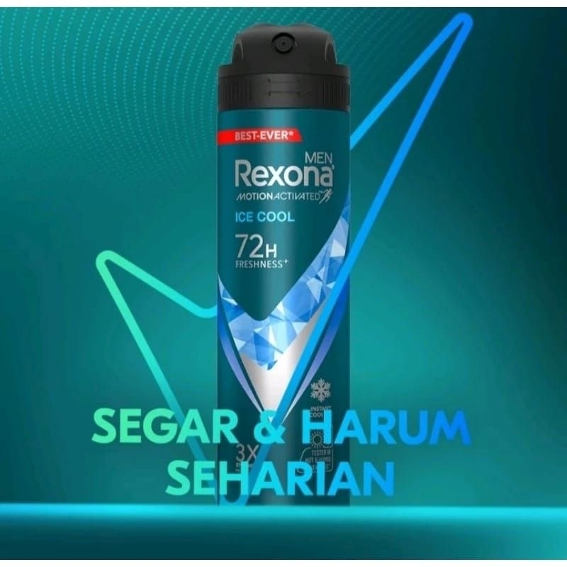 Jual Rexona Men Anitperspirant Ice Cool spray 135ml | Shopee Indonesia