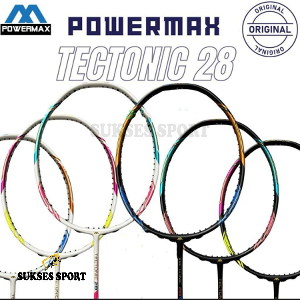 Jual Raket Badminton POWER MAX POWERMAX TECTONIC 28 GRIP 5U KUAT 33 LBS ...