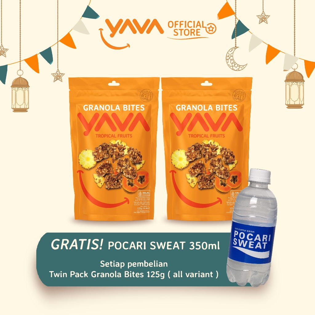 Jual YAVA Twin Pack Granola Bites Tropical Fruits (2 x 125g) | Shopee ...