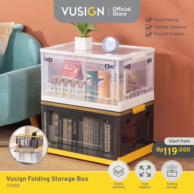 Jual Vusign Foldable Storage Box / Foldable Container Box Penyimpanan ...