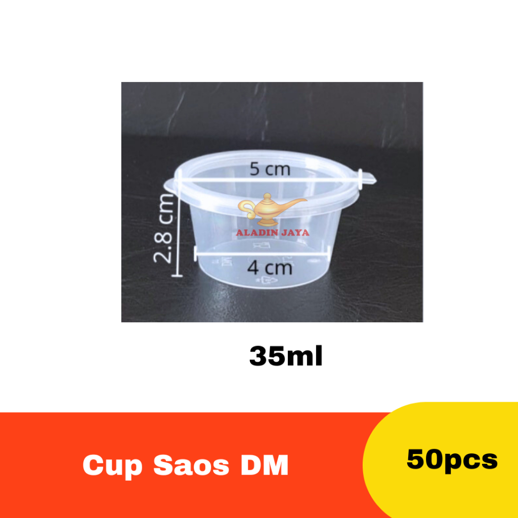 Jual Cup Saos DM 35ml (50pcs) | Shopee Indonesia