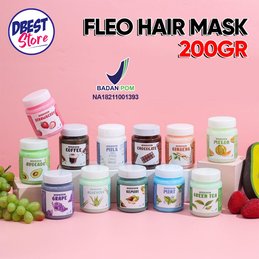 Jual [BPOM] FLEO Hair Mask Masker Rambut Treatment 200gr / Hair Mask ...