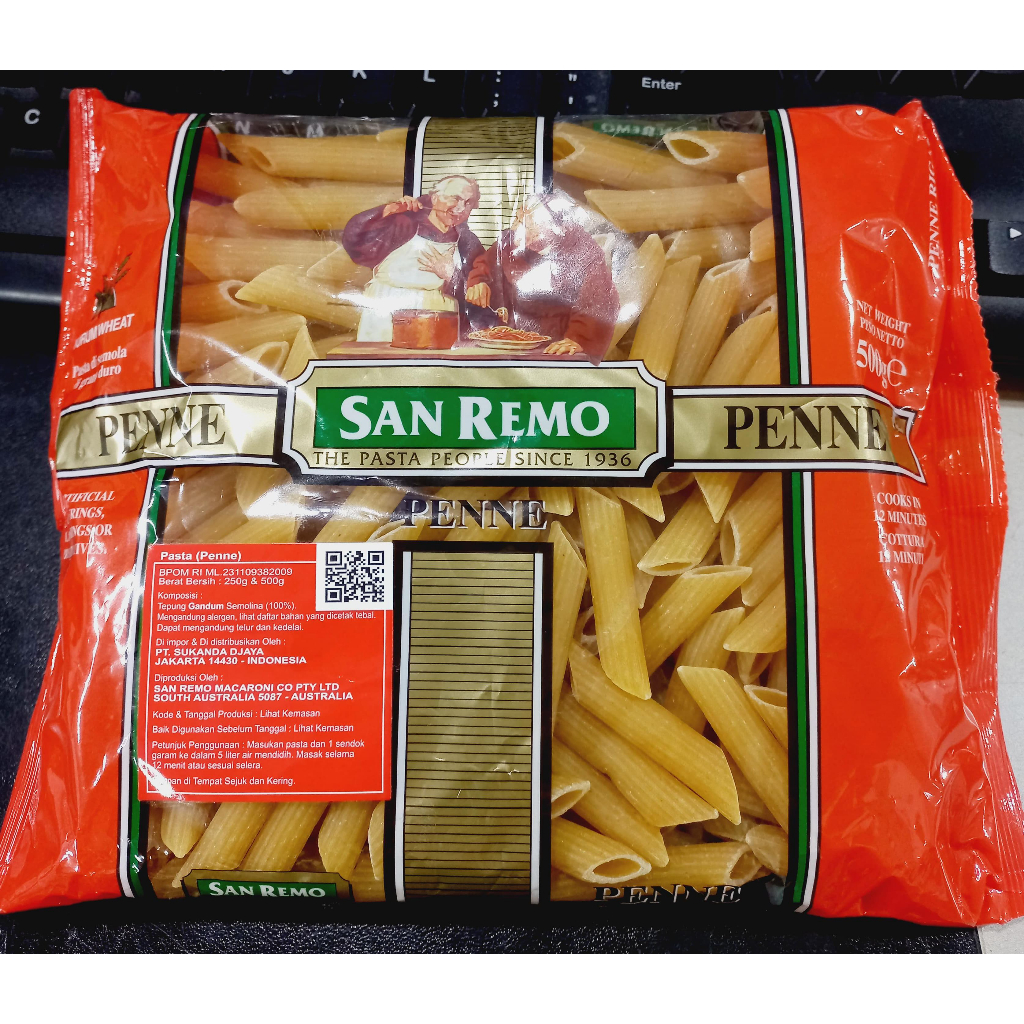 Jual San Remo Penne Rigate Pasta 500gr Macaroni Makaroni | Shopee Indonesia
