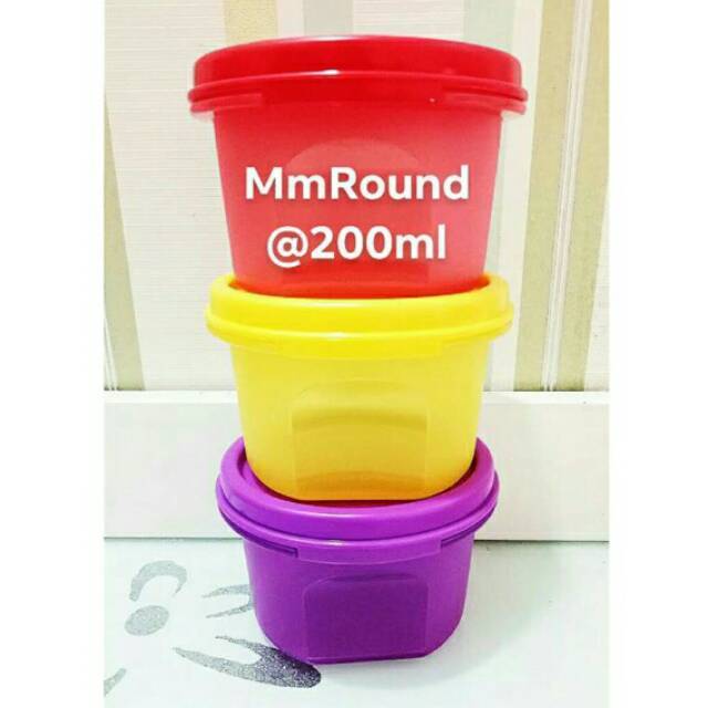 Jual TUPPERWARE MM Round #1 Toples Kecil 200ml per pcs | Shopee Indonesia