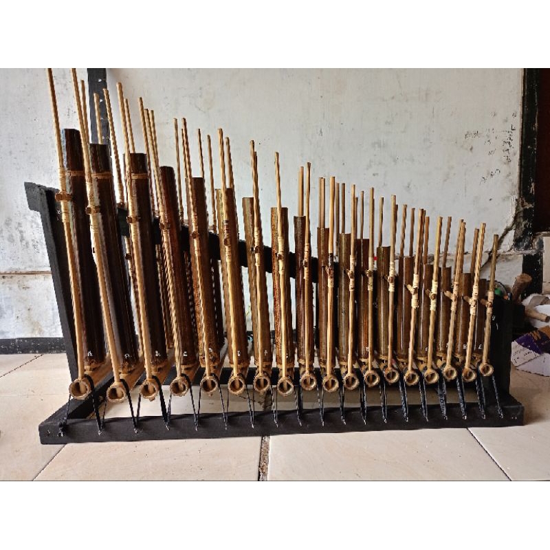 Jual Angklung 18 Nada Hitam Pengamen | Shopee Indonesia