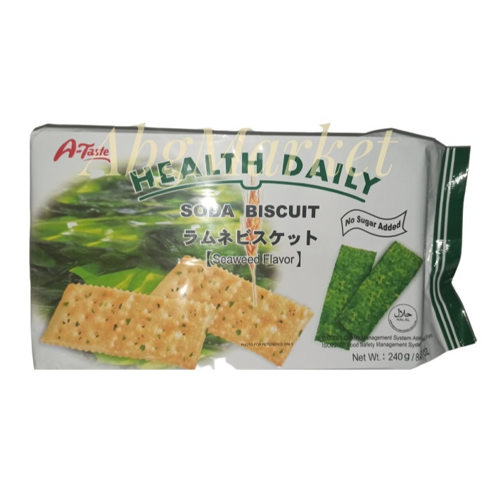 Jual A-Taste Soda Seaweed Biscuit /A taste/ A~Taste / Ataste Biskuit ...