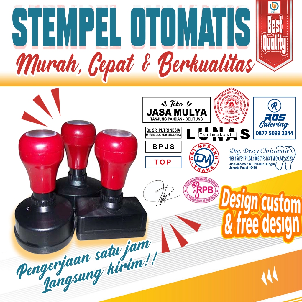 Jual Stempel, Stempel Logo, Stempel lunas, stempel nama, stempel tanda tangan, Stempel otomatis ...