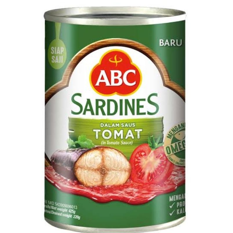 Jual Ikan Kaleng Sarden Abc 425 gr 1 Dus isi 24 pcs | Shopee Indonesia