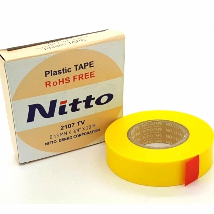 Jual Isolasi Nitto / Isolasi Listrik Nitto - Kuning | Shopee Indonesia