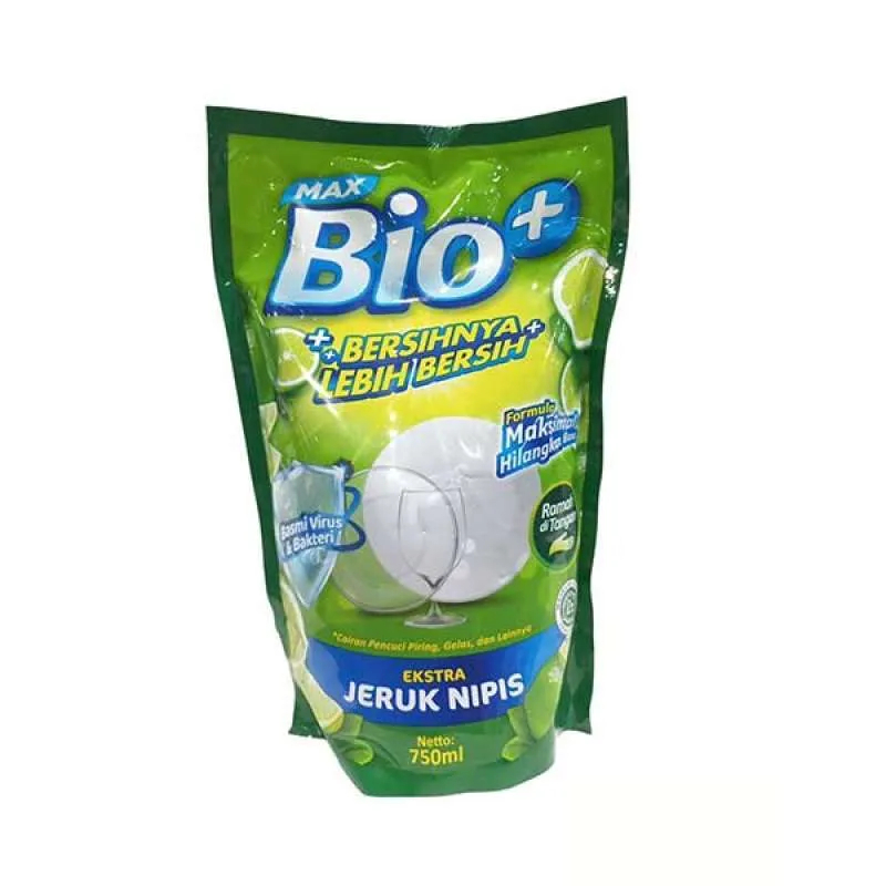 Jual Max Bio+ Sabun Pencuci Piring Cair Jeruk Nipis 750ml | Shopee ...