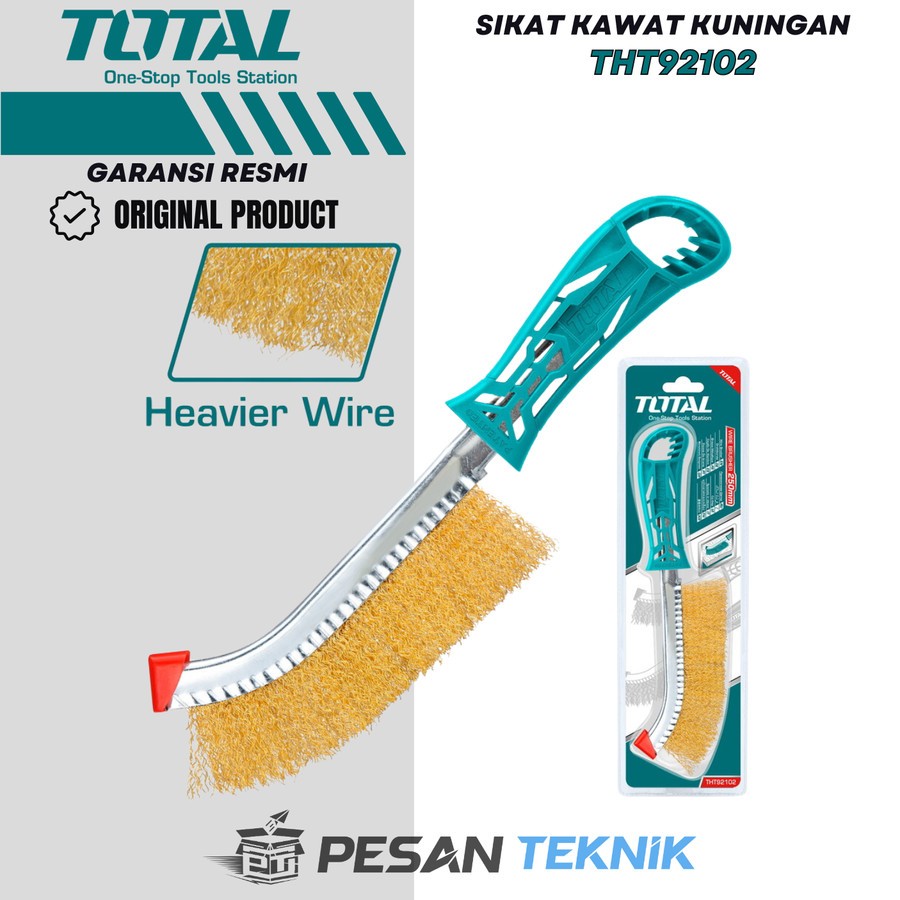 Jual Wire Brush Sikat Kawat Kuningan TOTAL THT92102 | Shopee Indonesia