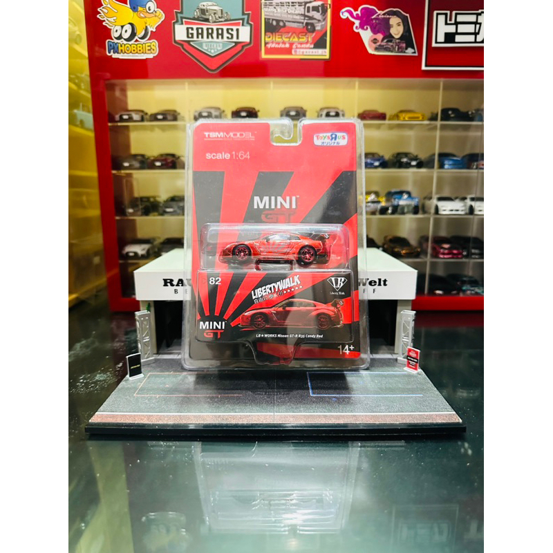 Jual Mini GT No 82 LB Works Nissan GTR R35 Candy Red w/ Carbon Hood ToysRus Japan Exclusive ...