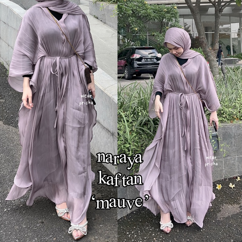 Jual NARAYA SHIMMER KAFTAN | DRESS KONDANGAN ABAYA SET PASHMINA JUBAH ...