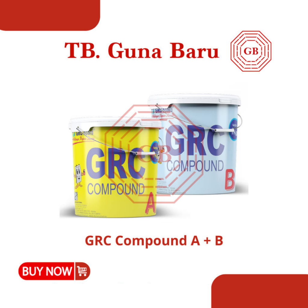 Jual Compound GRC A + B Dempul | Kompon GRC A + B Dempul | LEM GRC 2 Kg ...