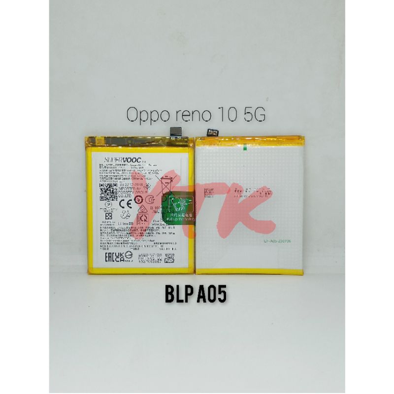 Jual batre/baterai/.battery oppo reno 10 5G blp A05 grade A | Shopee Indonesia