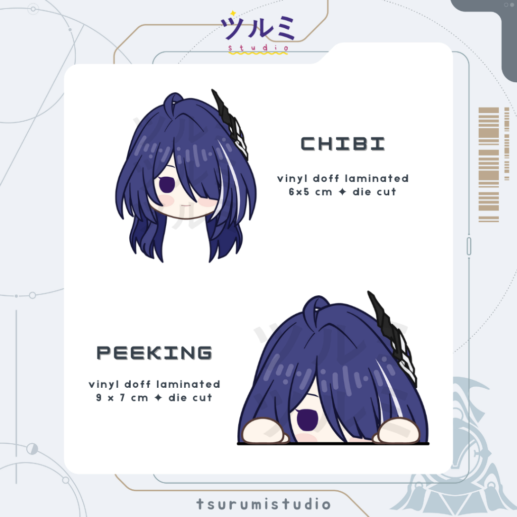 Jual HSR Honkai Star Rail Characters Peeker Peeking Sticker / Stiker ...