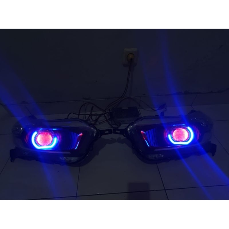 Jual headlamp Honda new Brio/Mobilio custom projector biled aes 2.5 ...