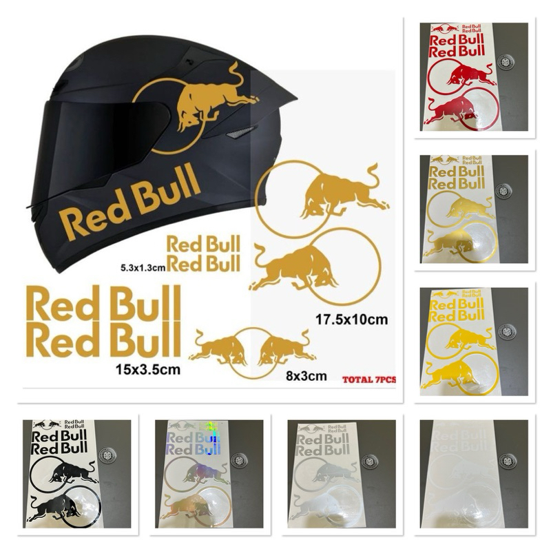 Jual Sticker Stiker Helm R e d B u l l Re d Bul l Set Cutting | Shopee ...