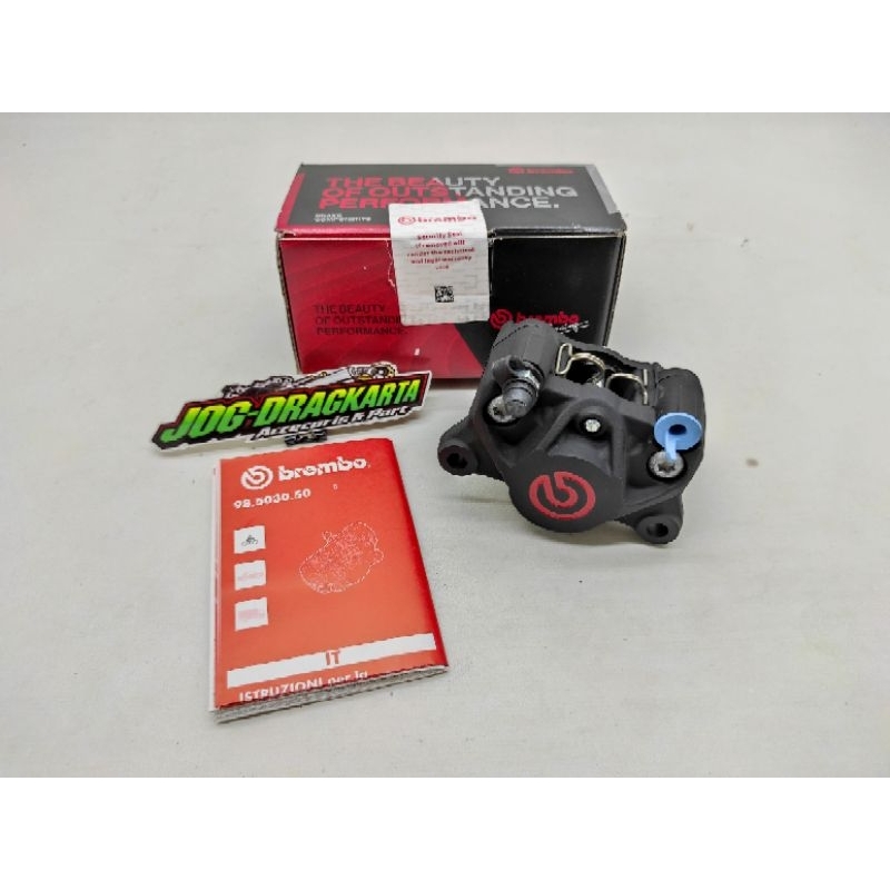 Jual KALIPER BREMBO 2P 2 PISTON BLACK RED LOGO ORIGINAL BREMBO MADE IN ITALY GARANSI ORI ...