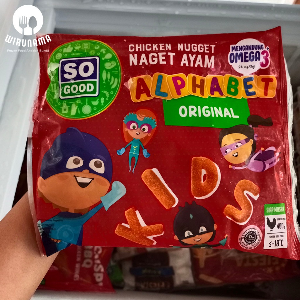 Jual So Good Chicken Nugget Alphabet 400 Gram Frozen Food Yogyakarta Jogjakarta | Shopee Indonesia