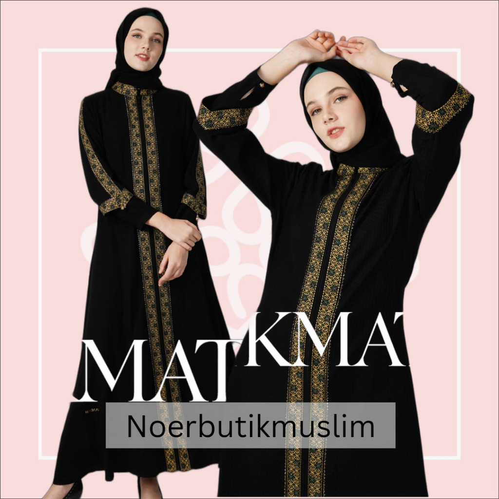 Jual Hikmat Fashion Original A2282 Abaya Hikmat noerbutikmuslim Gamis ...