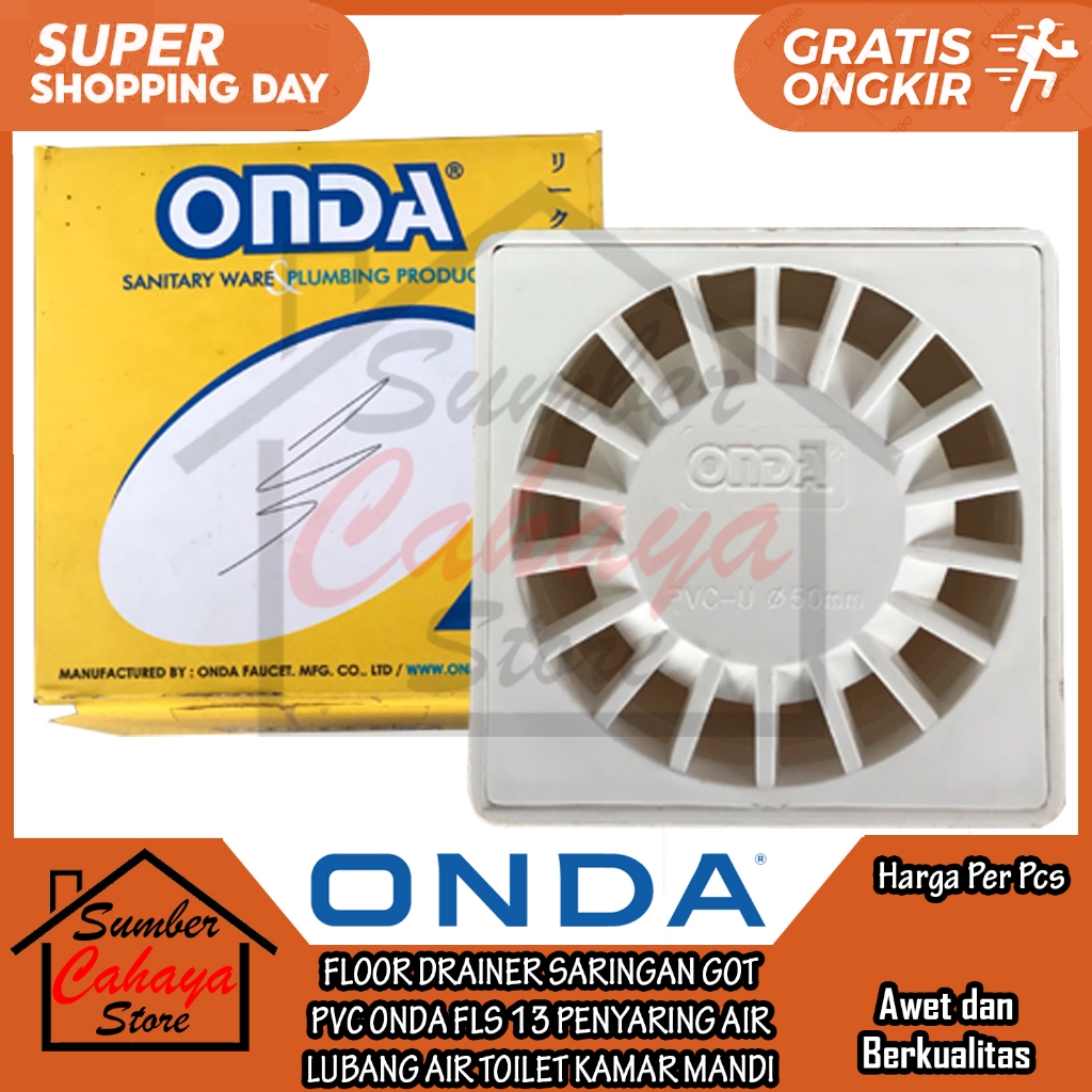 Jual Floor Drain Pvc Onda Fls 13 Saringan Got Flor Drainer Saring ...