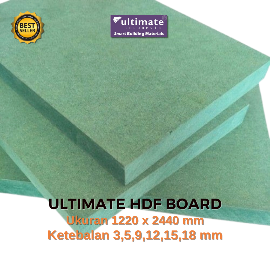 Jual ULTIMATE HDF PAPAN HIJAU / HMR TAHAN AIR ANTI RAYAP 5 MM | Shopee ...