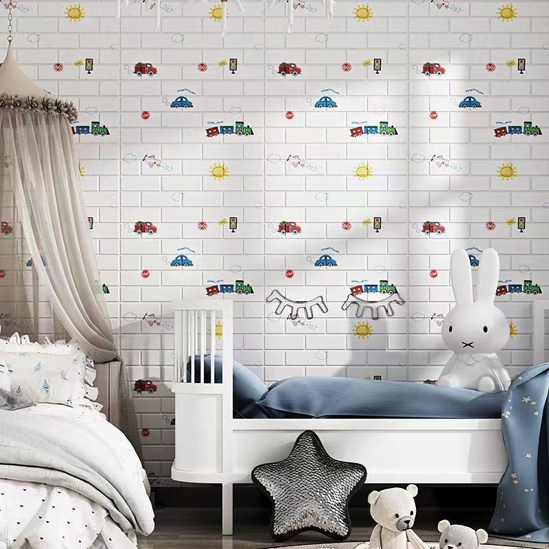 Jual Wallpaper Stiker Dinding 3D Polos Walpaper Linen Roll Dekorasi ...