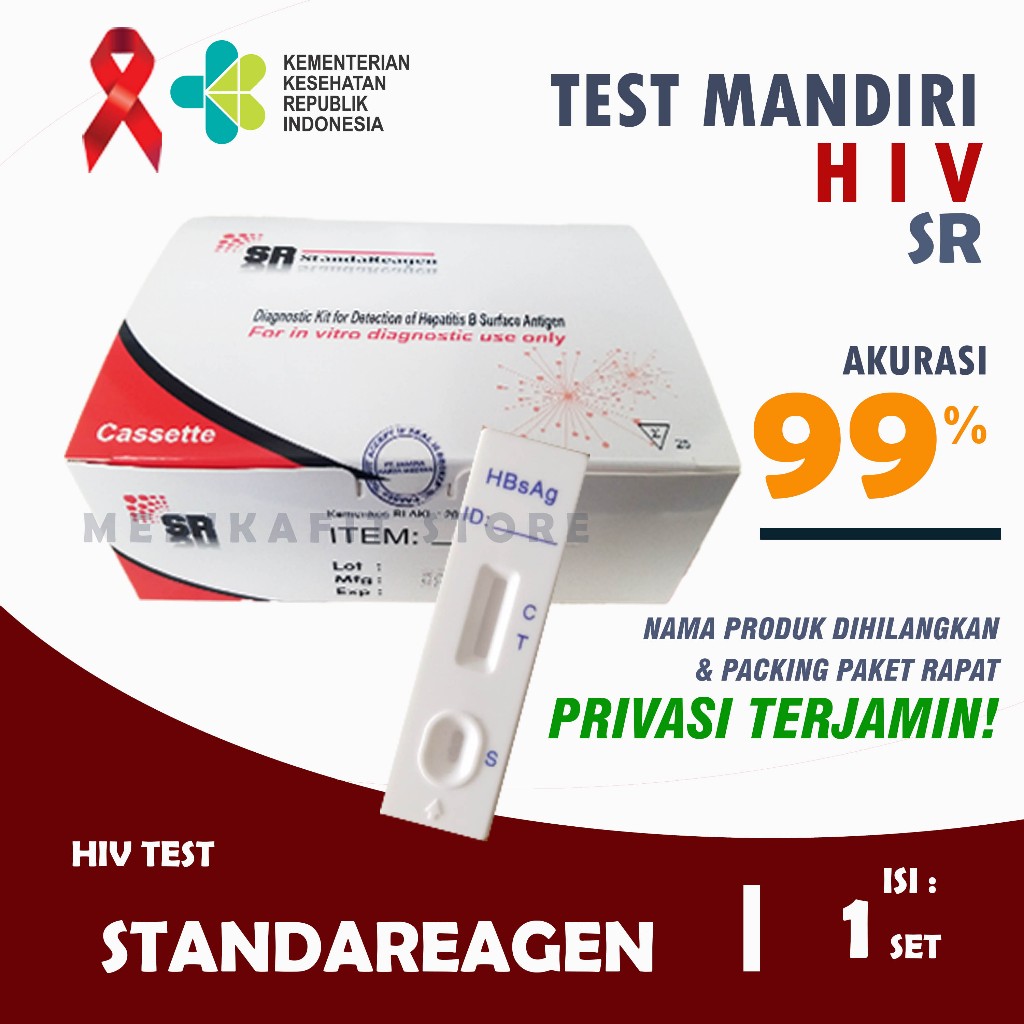 Jual Alat Test HIV Mandiri Standar Reagen| Akurasi 99% | Kemenkes ...