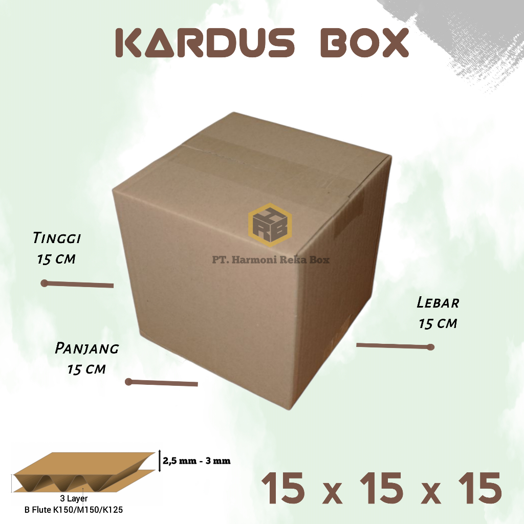 Jual Kardus/box Packing polos luar dalam ukuran 15x15x15 cm | Shopee ...