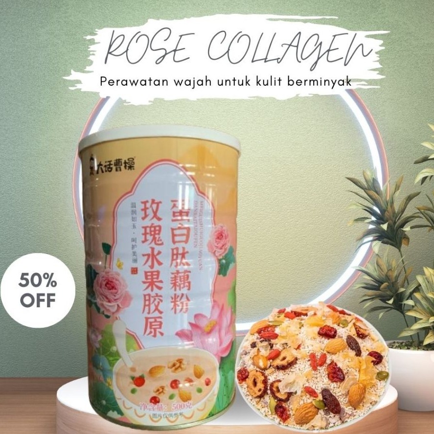 Jual Ou Fen Lotus root powder akar teratai Rose Collagen makanan diet ...