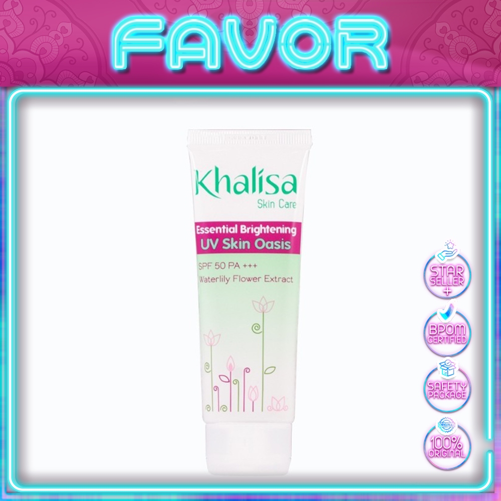 Jual Khalisa Essential Brightening UV Skin Oasis 40gr | Sunscreen ...