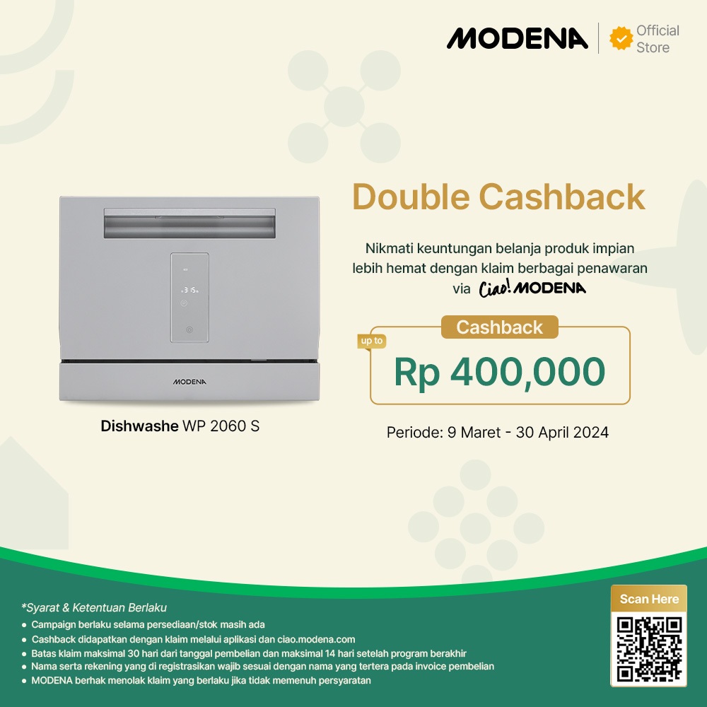 Jual MODENA Built-in Dishwasher - WP 2060 S | Shopee Indonesia