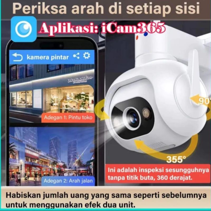 Jual CCTV Oudoor YH-A4SRB IP66 Kamera Auto Patrol WiFi PTZ dengan Alarm ...