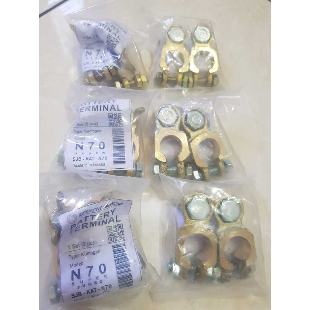 Jual Kepala Aki KLEM ACCU Terminal Baterai Mobil Tebal N70 | Shopee ...